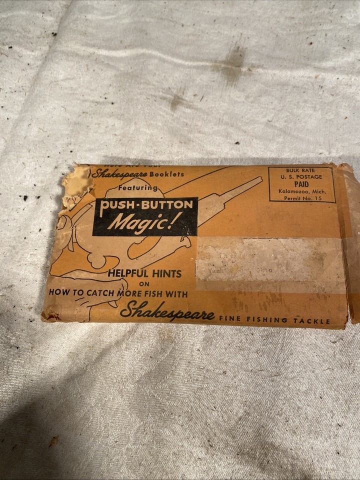 Shakespeare Booklets Push Button Magic Fishing Reels Rods Line Prices ...