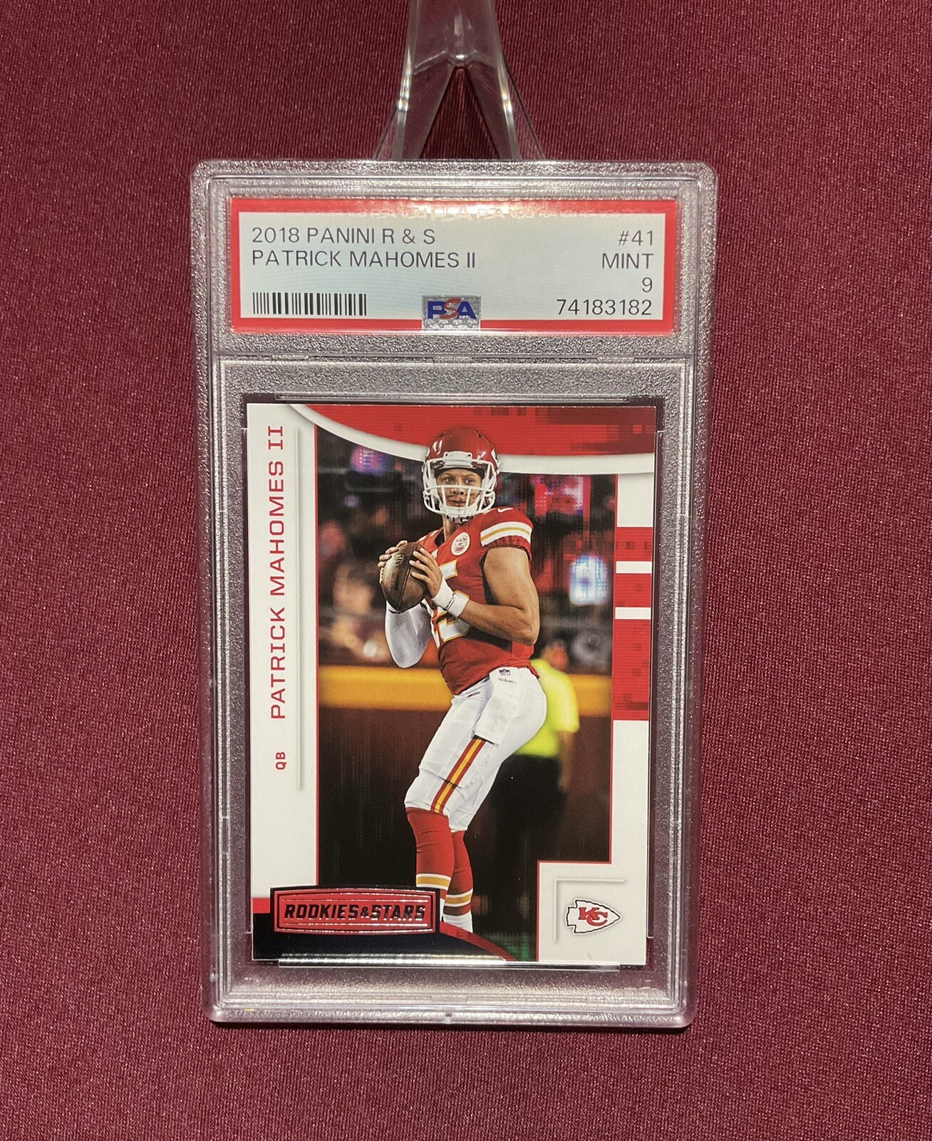 Patrick Mahomes II 2018 Panini Rookies & Stars #41 PSA 9 Mint KC Chiefs ...