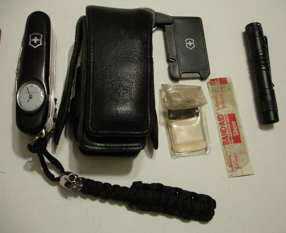 Supertimer Victorinox Black Swiss Army Survival SOS Kit-Watch Swiss ...