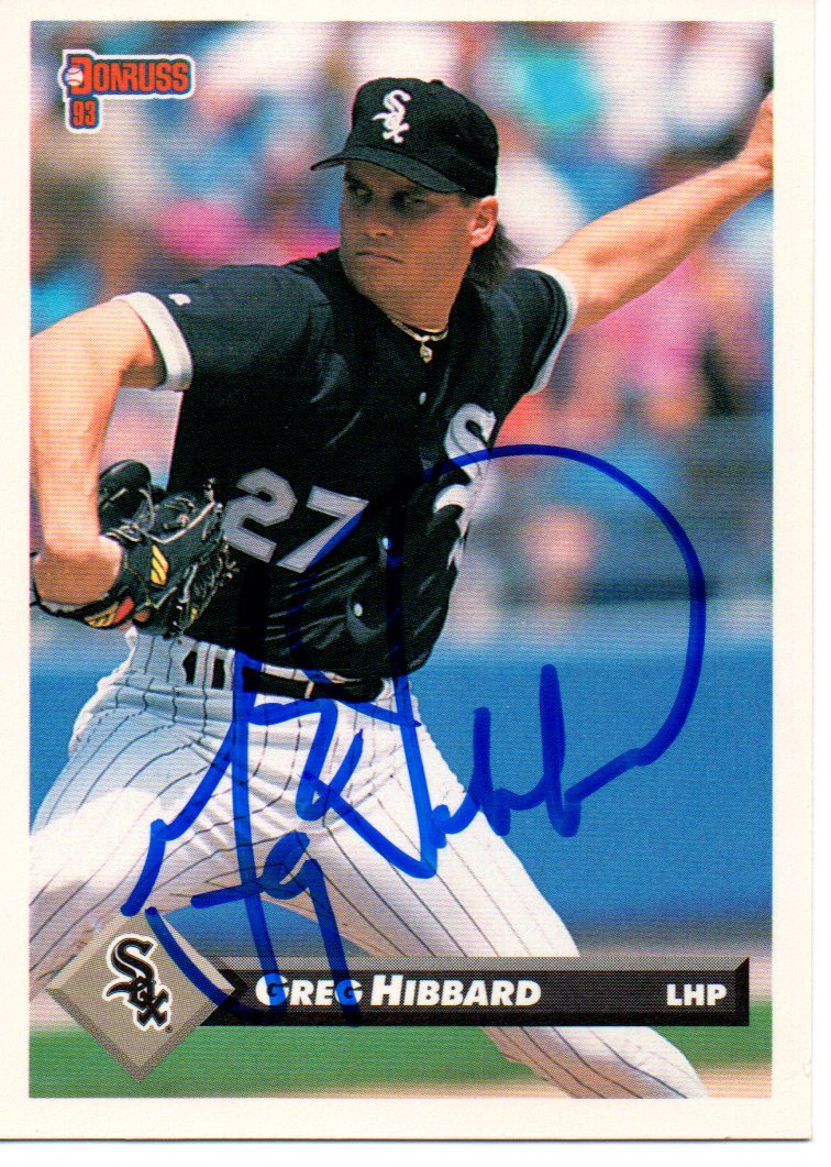 Greg Hibbard Chicago White Sox 1993 Donruss Signed Card | eBay