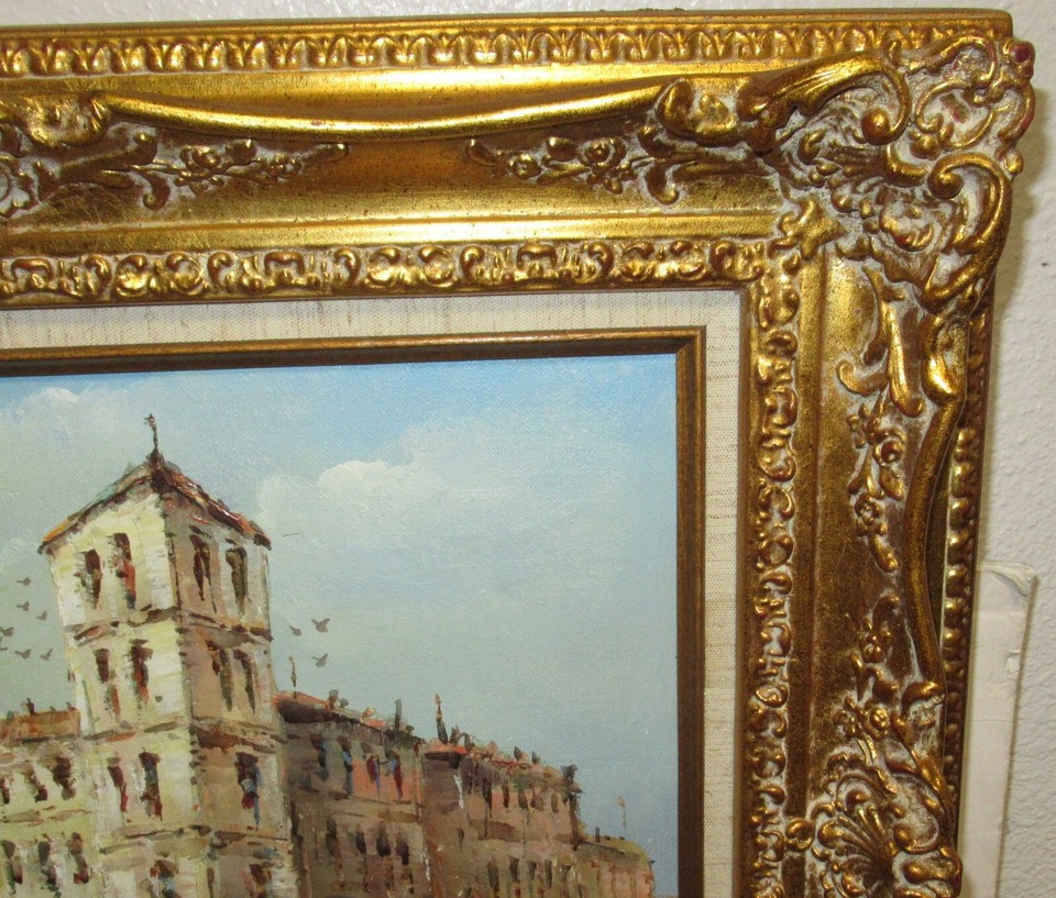 XAVIER RABOUS PARIS STREET SCENE ORIGINAL OIL ON CANVAS LANDSCAPE ...