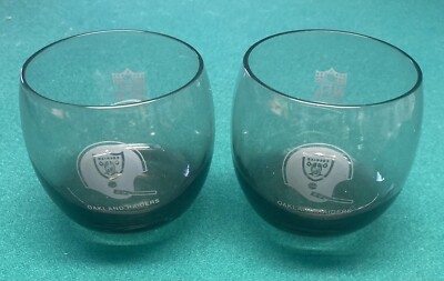 Vintage Oakland Raiders NFL 10oz Cocktail Glasses (Set of 2) In Great ...