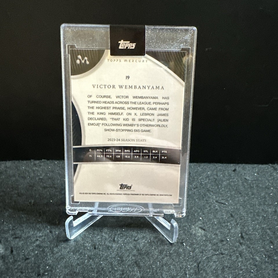 2024 Topps Mercury 🏀 Victor Wembanyama 52/75 Texas Kaleidoscope Wemby ...