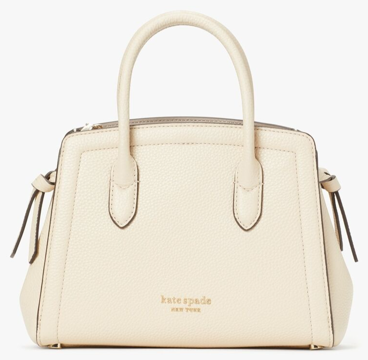 NWB Kate Spade Knott Mini Satchel Ivory White Leather Cream PXR00438 ...