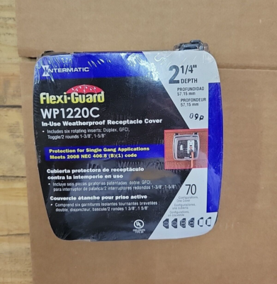 Waterproof Receptacle Cover WP3100C Intermatic 2 3/4 1G Waterproof