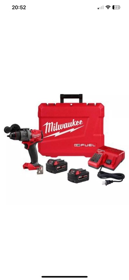 Milwaukee 2904-22 M18 FUEL™ 1/2" Hammer Drill/Driver Kit 45242637737 | eBay