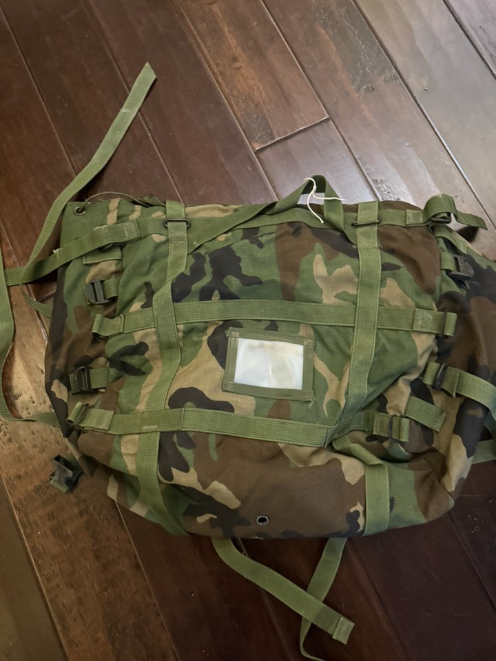 US Military Molle II Pack, Main NSN 8465-01-465-2289 Woodland Camo ...