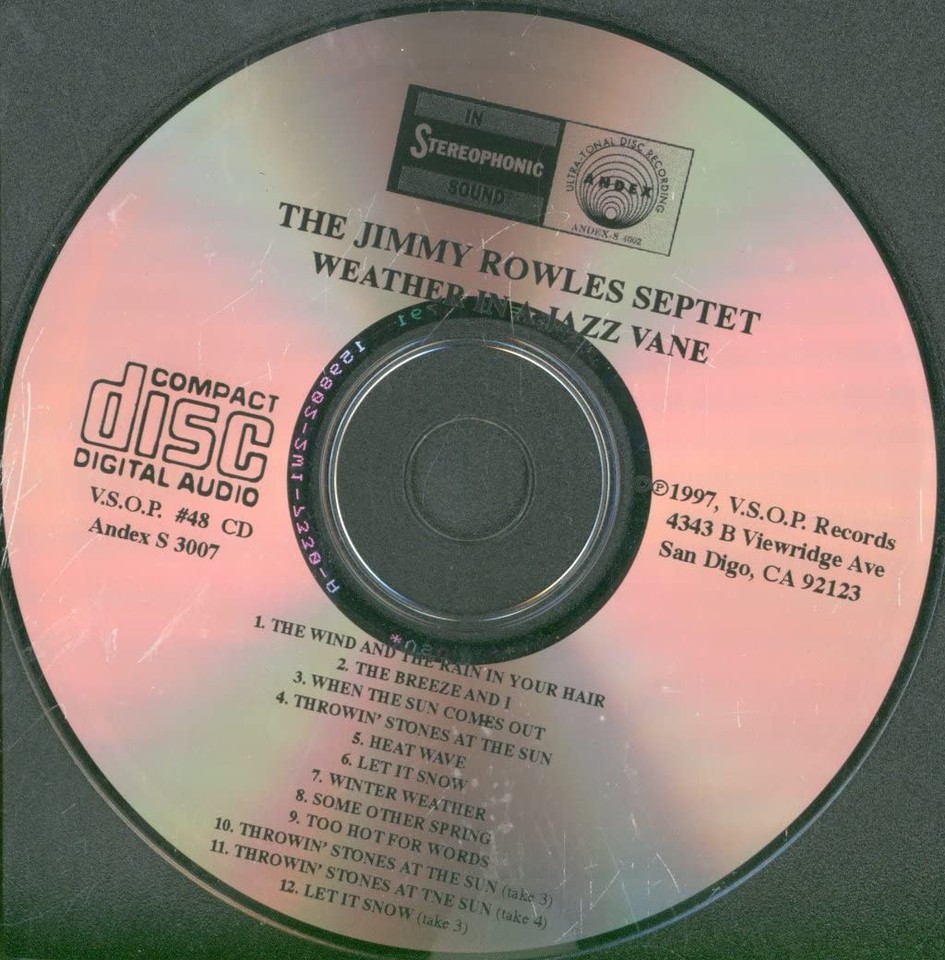 Jimmy Rowles Weather in a Jazz Vane (CD) (US IMPORT) 722937004820 ...