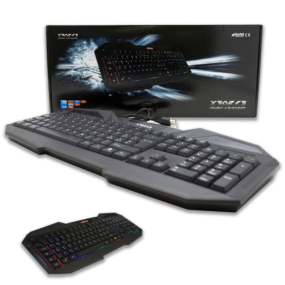 Optical Mouse and Keyboard RGB 3200DPI Gaming Ergonomic Layout ITA ...