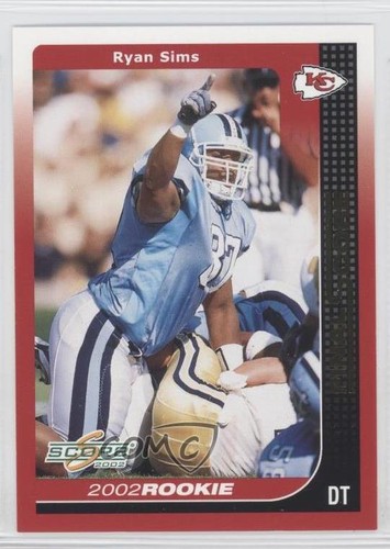 2002 Score 2002 Rookie Final Score /100 Ryan Sims #306 Rookie RC | eBay