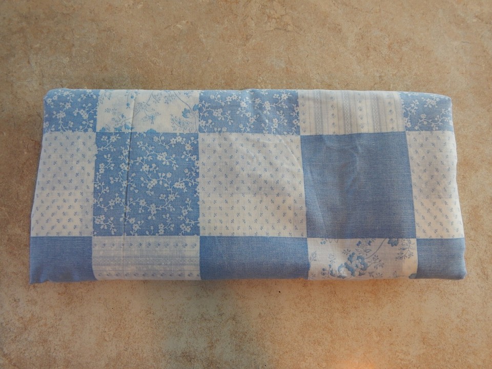 VTG Weilwood Fabrics Blue Square "Quilt" Pattern 7 yds. x 44" Repeated ...