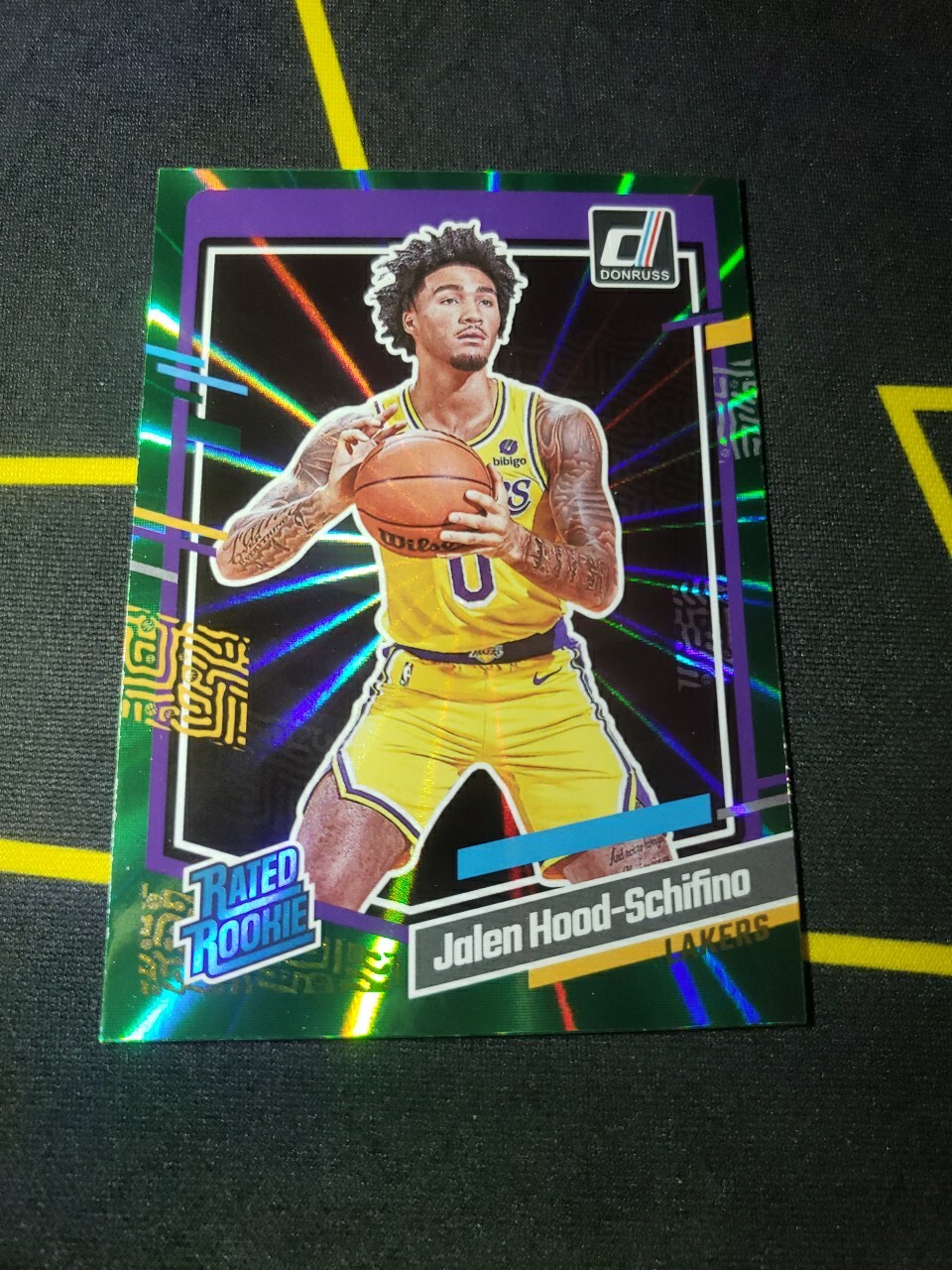 2023-24 Donruss #216 Jalen Hood-Schifino RC Rated Rookie Green Lazer | eBay