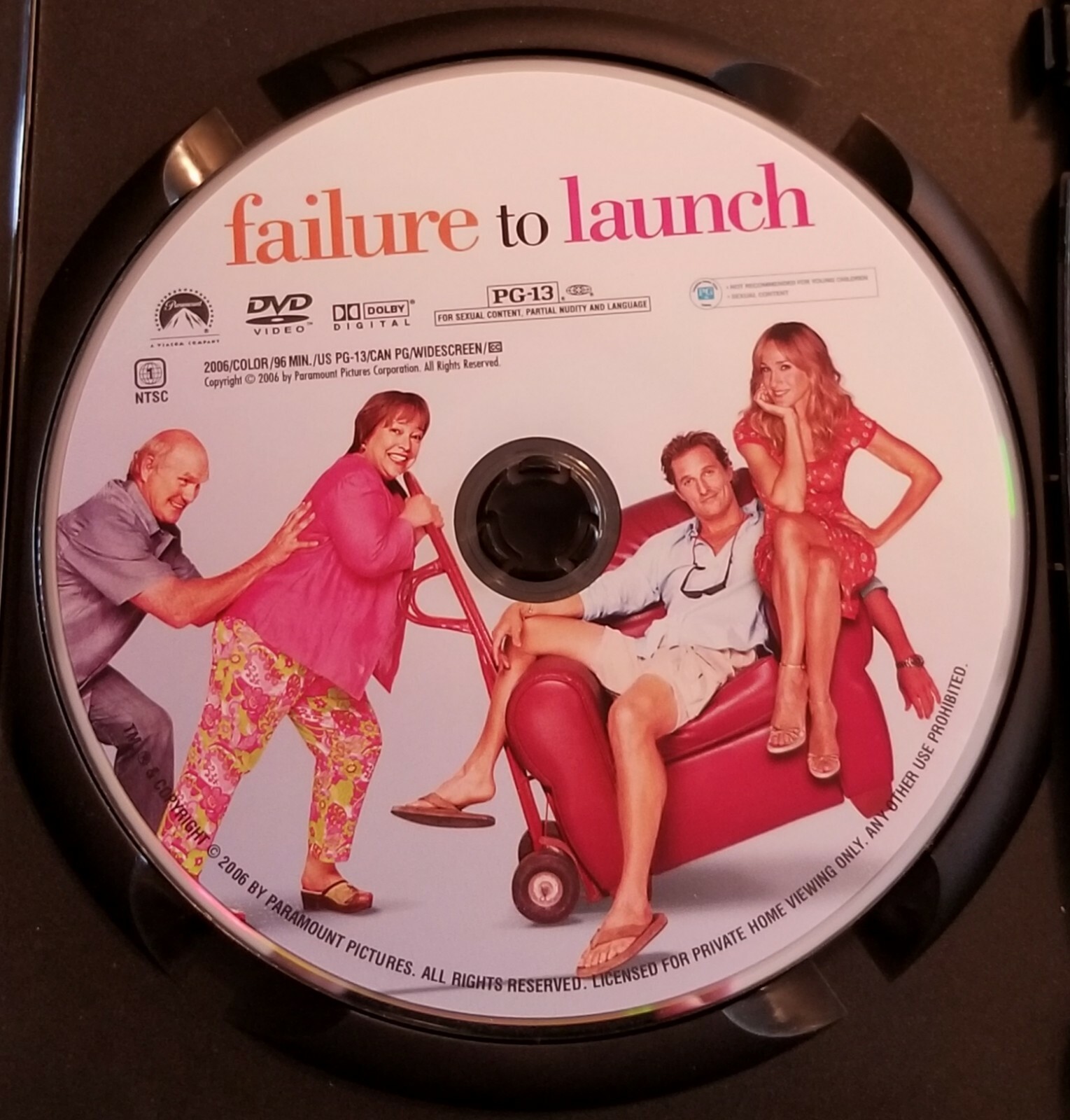 "Failure to Launch"....Widescreen, McConaughey & Parker, Pre Owned DVD ...