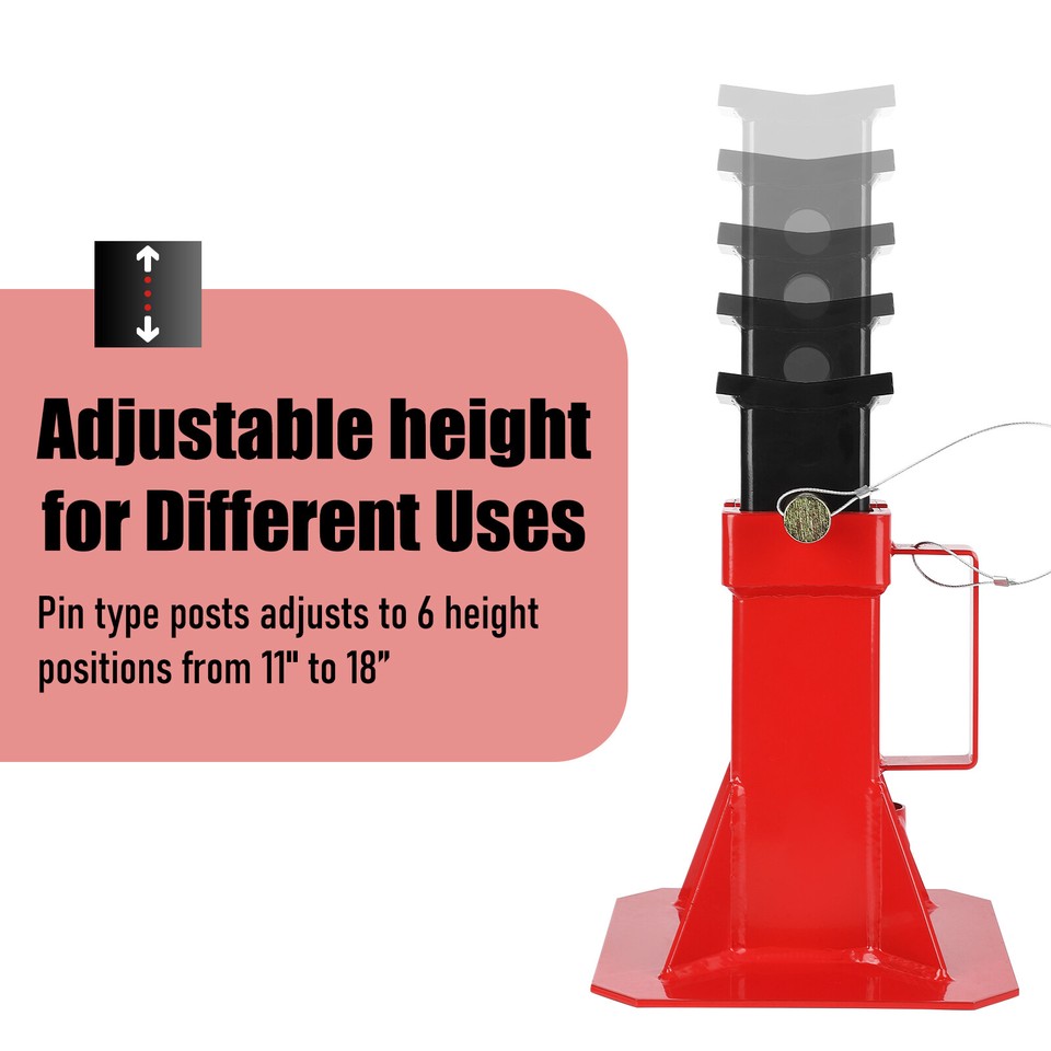 1 Pair Car Jack Stand 12Ton/26400LBS Heavy Duty Pin Type Car Jack Stand ...