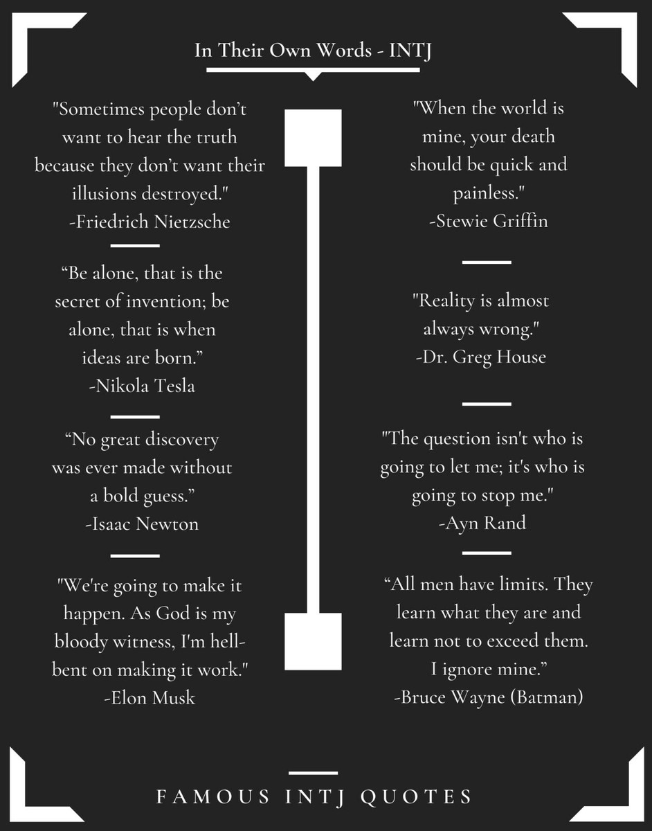 Intj Inspirational Quotes