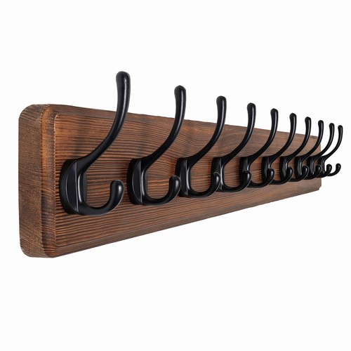 Rustic Large Wall Mounted Coat Rack-38.6'' Long Coat Rack for Wall ...