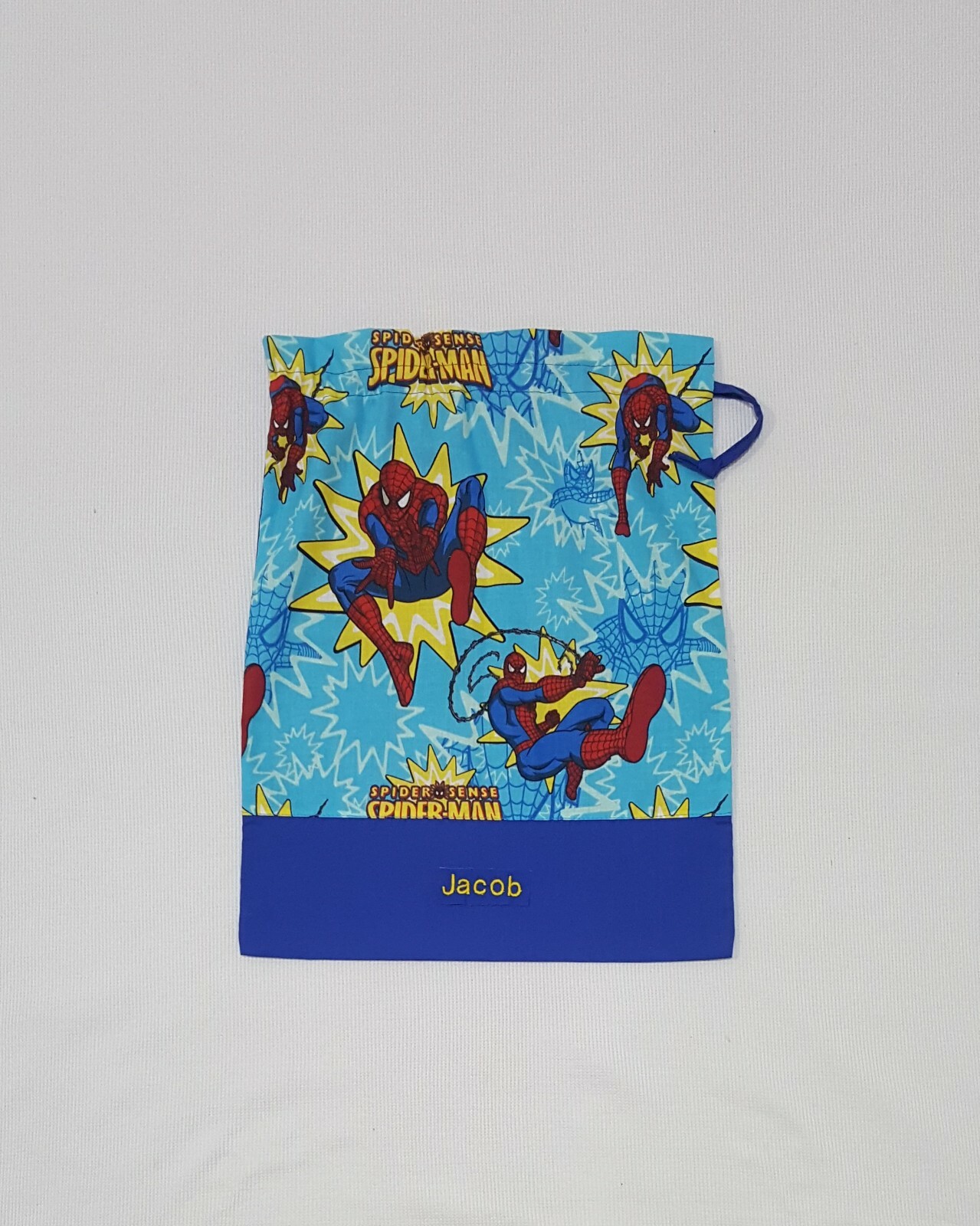 $FREE NAME MOTORBIKE BLUE PERSONALISED EMBROIDERY LIBRARY BAG FD | eBay