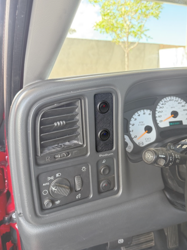 99-07 Silverado Sierra 2 Middle Toggle Switch Panel WITH Switches Chevy ...