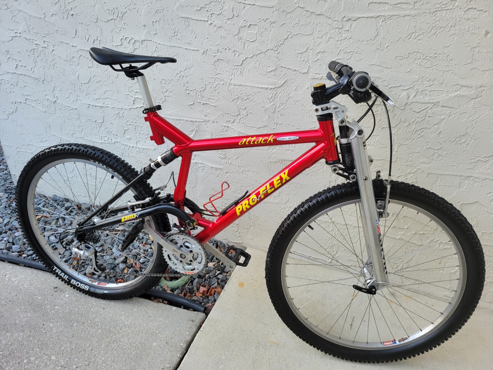 1997 Proflex Attack Expert Vintage Mountain Bike Risse Shocks, V-brakes ...