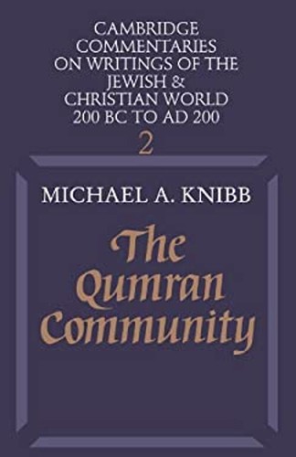 The Qumran Community Paperback Michael A. Knibb 9780521285520 | eBay