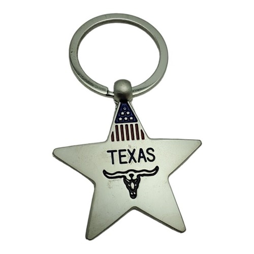Texas State Metal Keychain Key Ring Travel Tourist Souvenir Gift ...