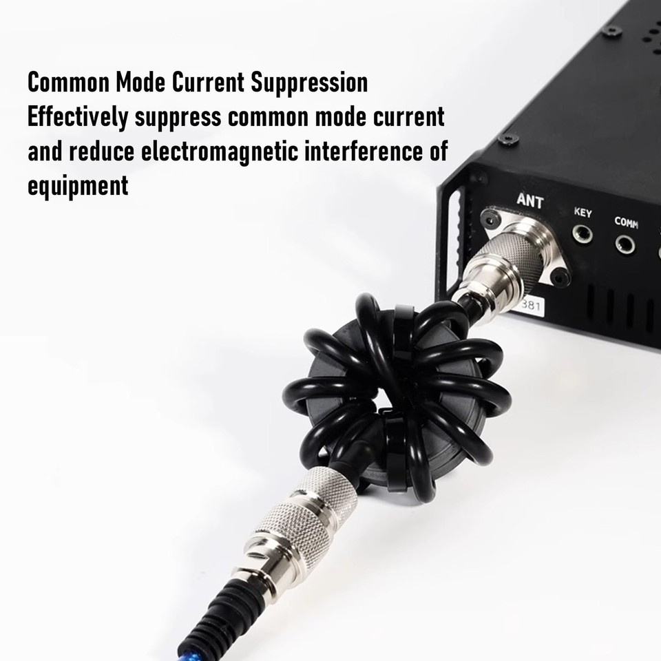 1:1 Current Balun 1.8-30MHz HF Choke Ferrite Core N Male To Female ...
