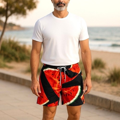 Watermelon Swim Trunks Mens S Board Shorts Beach Vacation Summer Picnic ...