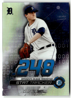 2019 Topps Bowman Chrome MLB No. ST-CM Casey Mize Stat Tracker ...