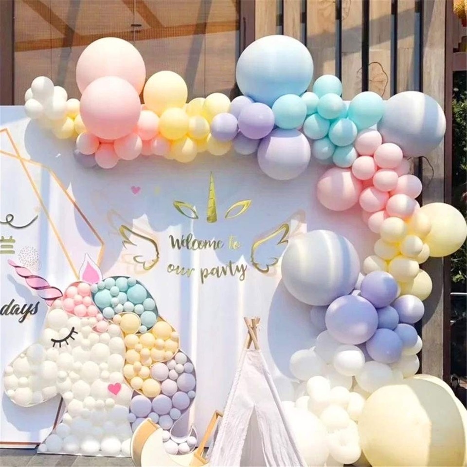 Rainbow Balloon Garland Arch Kit 171PCS Latex Balloon Pastel Balloon ...