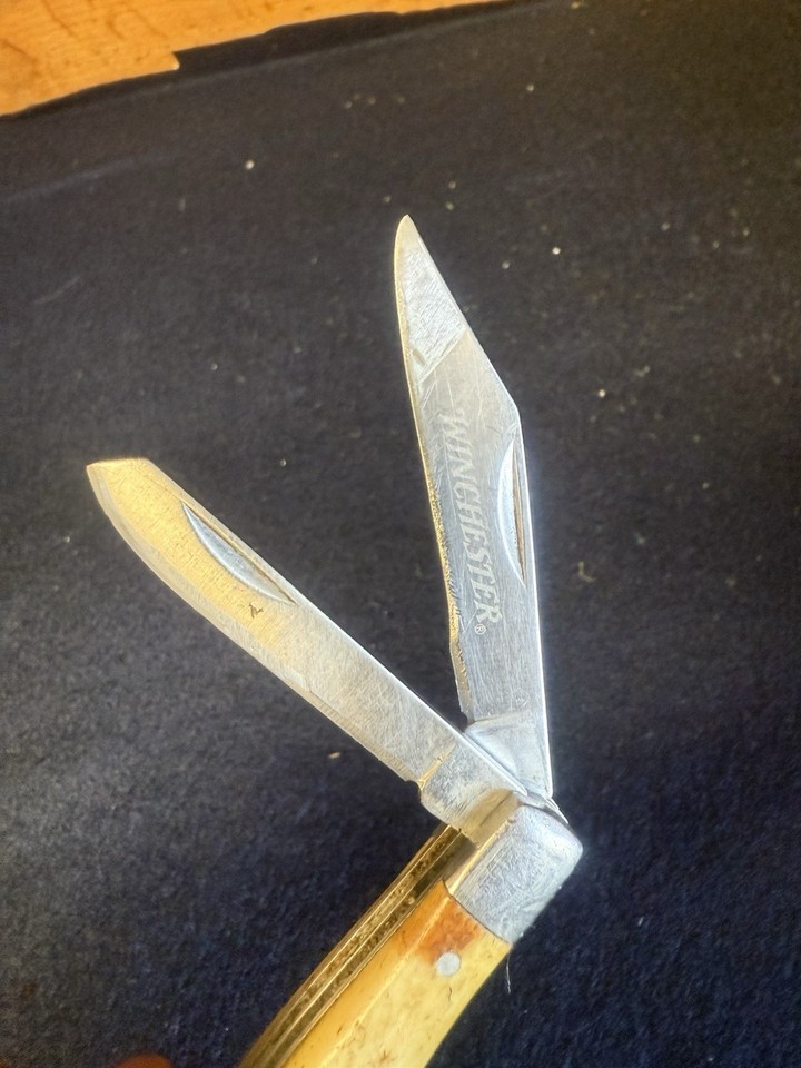 Vintage Winchester Pill Buster 2 Blade Pocket Knife Nice | eBay