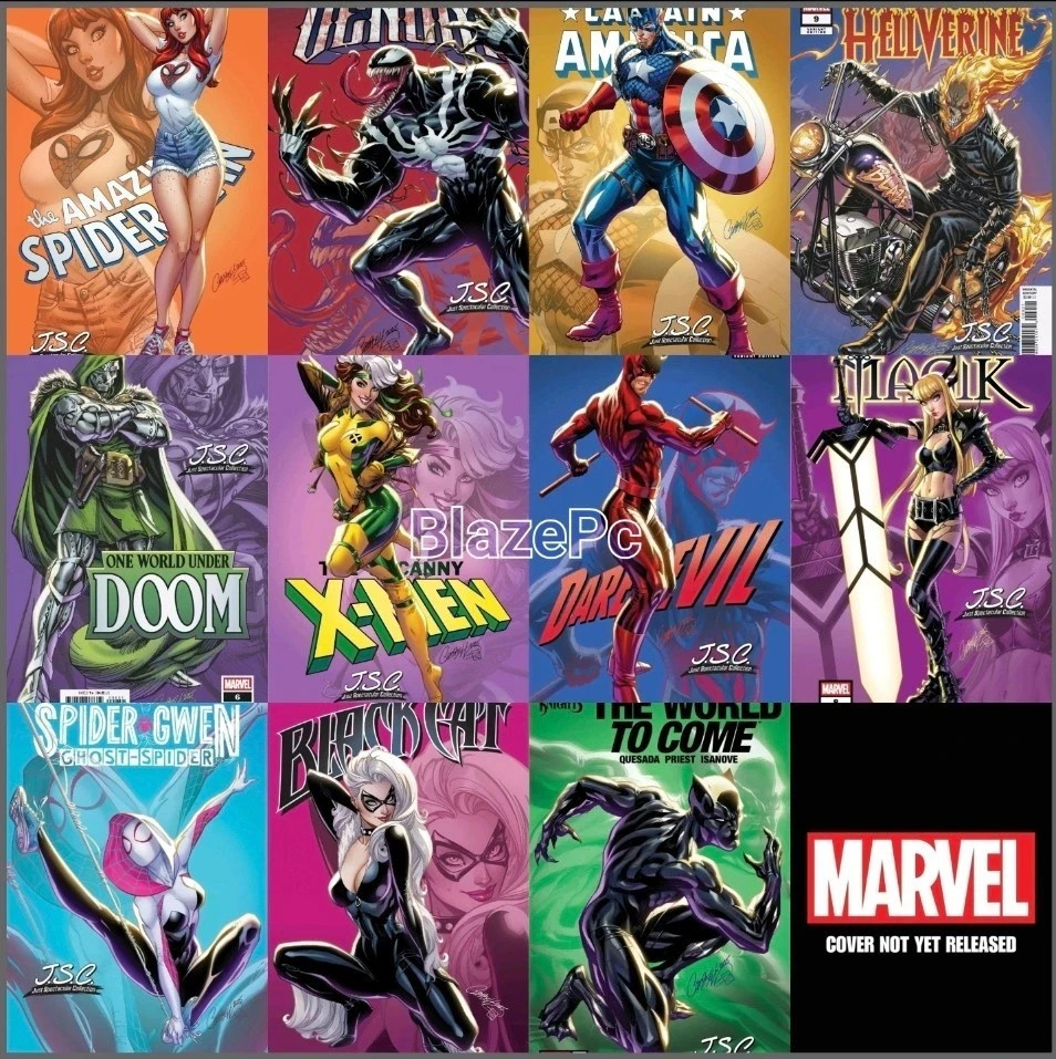 J Scott Campbell Just Spectacular Collection 28 Covers Variant Set ...