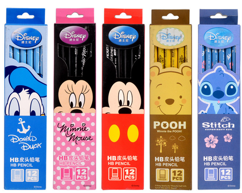 12PC Frozen Elsa HB Pencils Snow Eraser Kids Childrens Party Bag ...