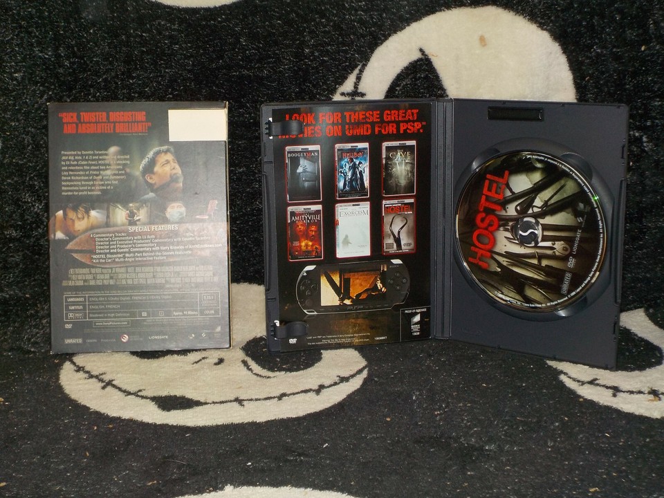 Hostel Unrated Widescreen Cut DVD +Slipcover +Insert Eli Roth Free ...