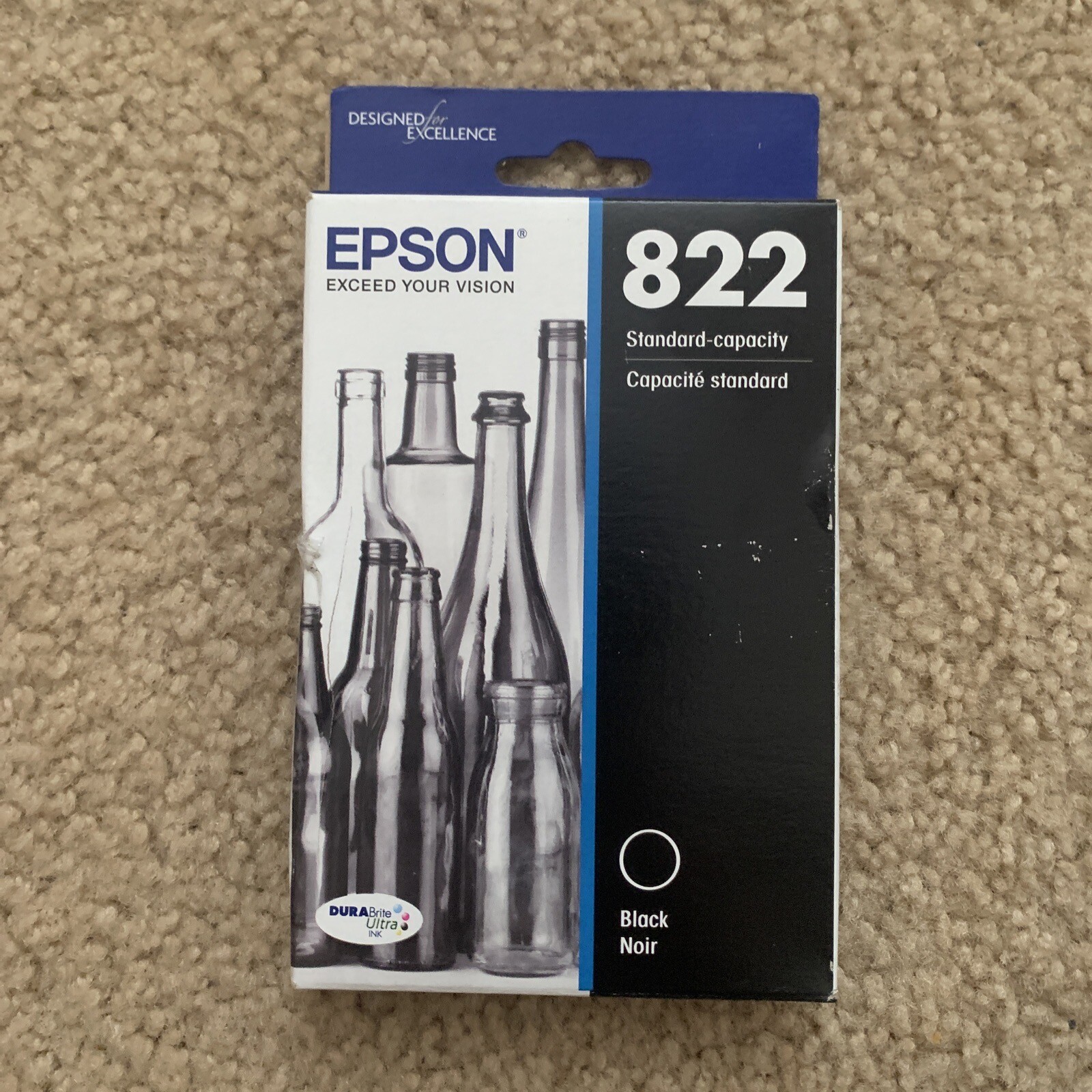 Epson T822 Black Ink Toner Cartridge (T822120-S) for sale online | eBay