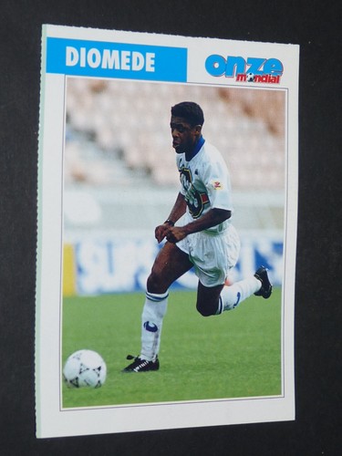 FICHE FOOTBALL ONZE MONDIAL 1994 FRANCE AJA AUXERRE AJA BERNARD DIOMEDE ...