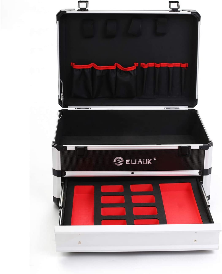Portable Aluminum Tool Box with Drawer Storage Carrying Toolbox | eBay
