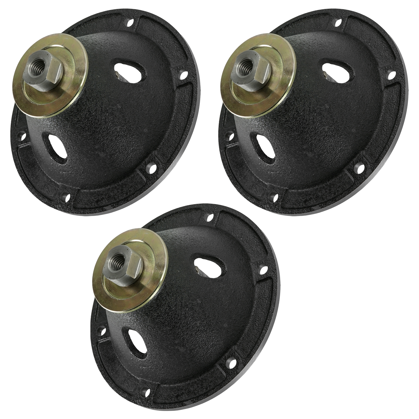 3x Cast Iron Blade Deck Spindle For Simplicity 5901338 Cobalt 61" zero ...