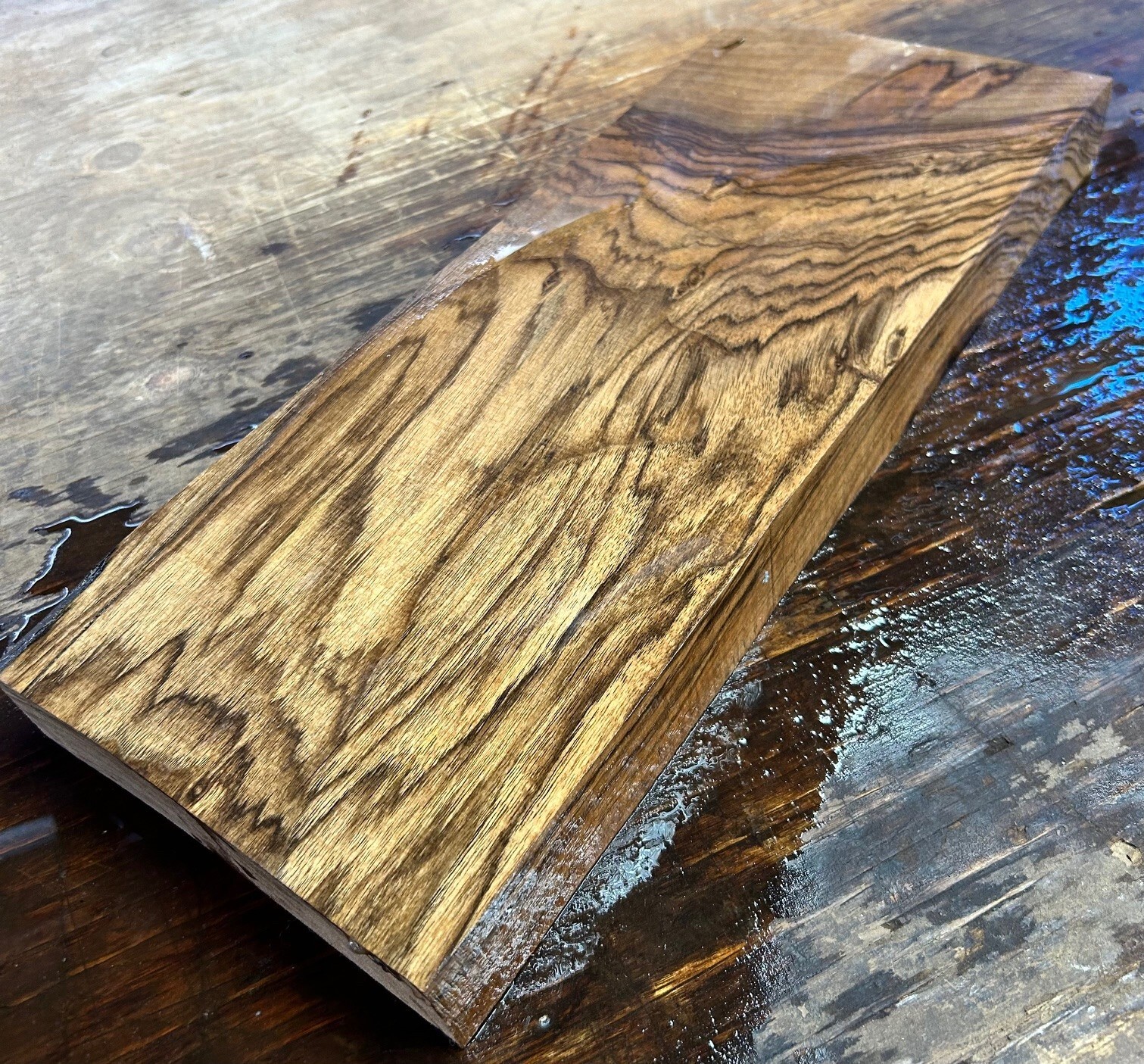 INSANE! MARBLE CAKE Walnut 18.75"x7.5" Lumber Block Carving Art Craft ...