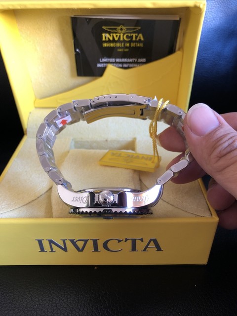 Invicta Men's Pro Diver Automatic 300m Stainless Steel Black Dial Watch ...