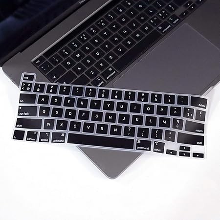 AZERTY Silicone Keyboard Cover Skin for MacBook Pro 16 inch A21 French ...