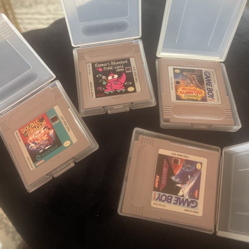 Four 4 Rare Nintendo Game Boy Cartiges Double , Dragon Boomer Adventure ...