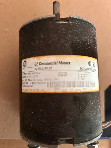 GE Commercial Motors BY Regal Beloit 5KPM84DFK156AS 115 V 1/12Hp 1300 ...