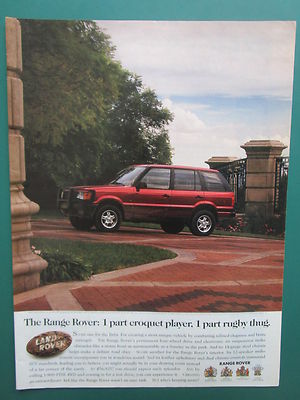 3/1998 PUB LAND ROVER RANGE ROVER TOUT TERRAIN 4X4 ORIGINAL AD | eBay