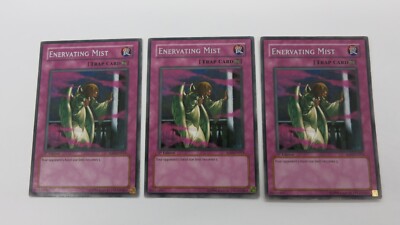 3x ENERVATING MIST SOD-EN053 TRAP CARD 1ST EDITION EDITION RARE YUGIOH ...