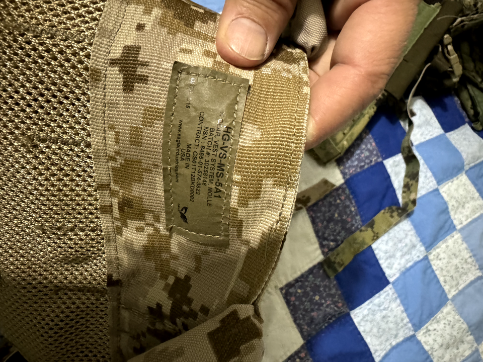 Navy SEAL AOR1 H Harness w Floats MOLLE Assault Rig Perfect for ...