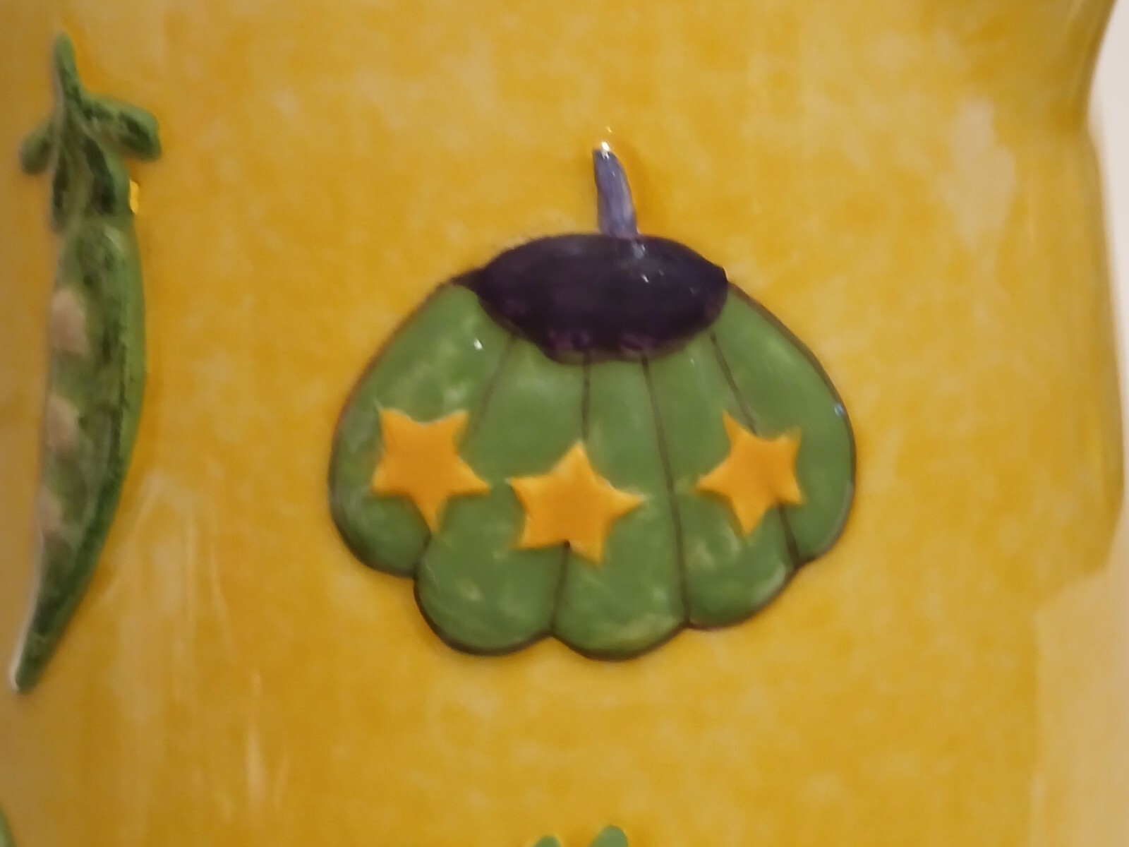 Ladybug Handle Yellow Ceramic Studio Nova Pitcher Summertime Embossed ...