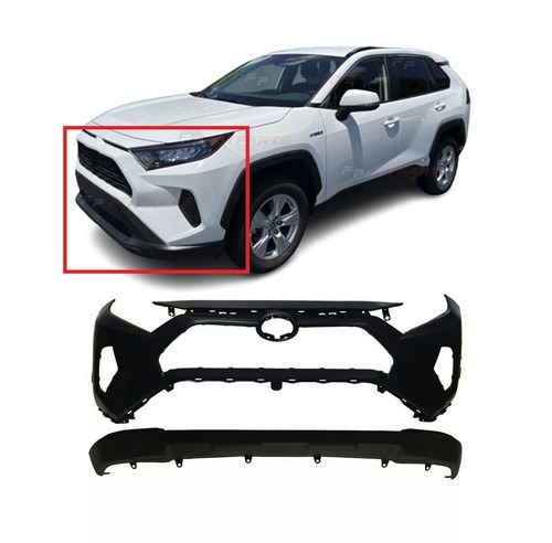 Front Bumper Cover Kit for 2019-2023 Toyota RAV4 Hybrid TO1000449 ...