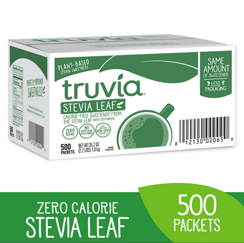 Truvia Natural Stevia Sweetener Packets, 35.2 Ounce, 500 Count (Pack of ...