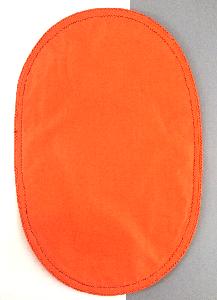 VTG HANDMADE CLOTH *Orange Patchwork Fabric* SET of 4 PLACEMATS & 2 ...