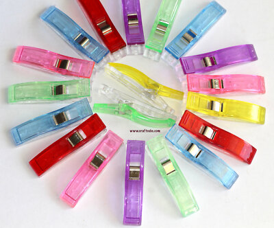 Jumbo Wonder Clips Fabric Clamps for Craft Sewing Quilting Binding ...